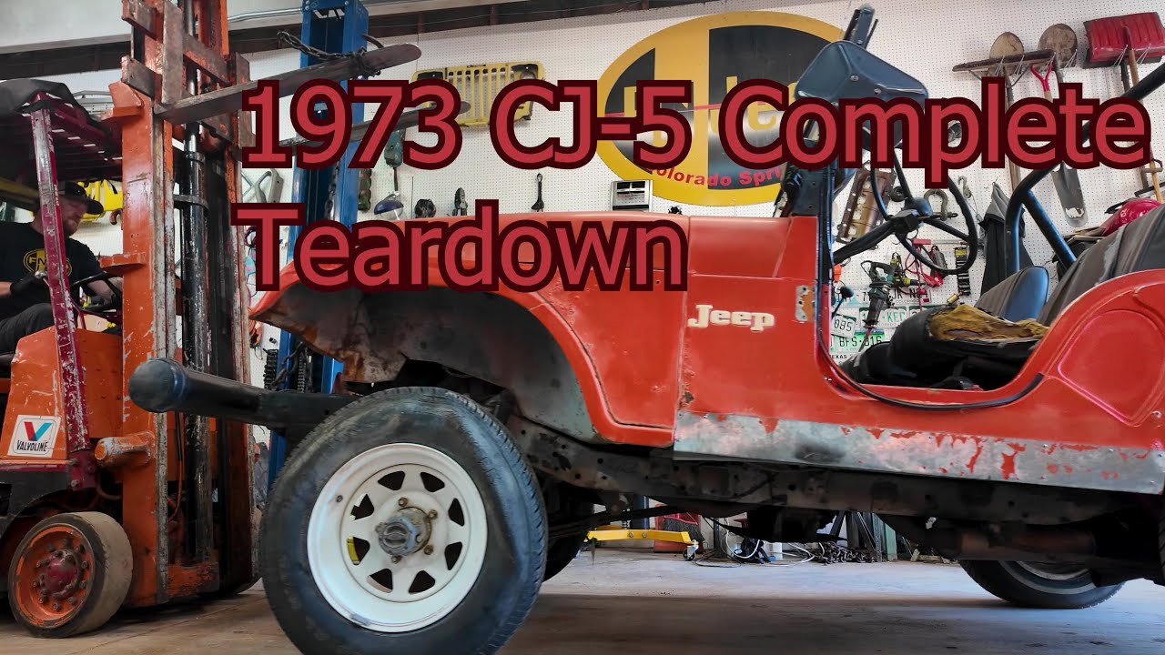 1973 Jeep CJ-5 Complete Teardown: Engine, Transmission, Transfer Case ...