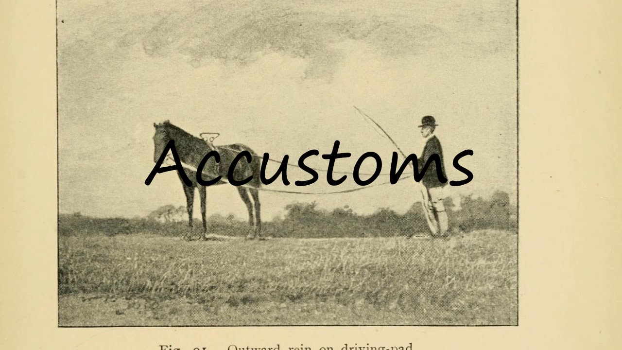 How to Pronounce Accustoms? - YouTube