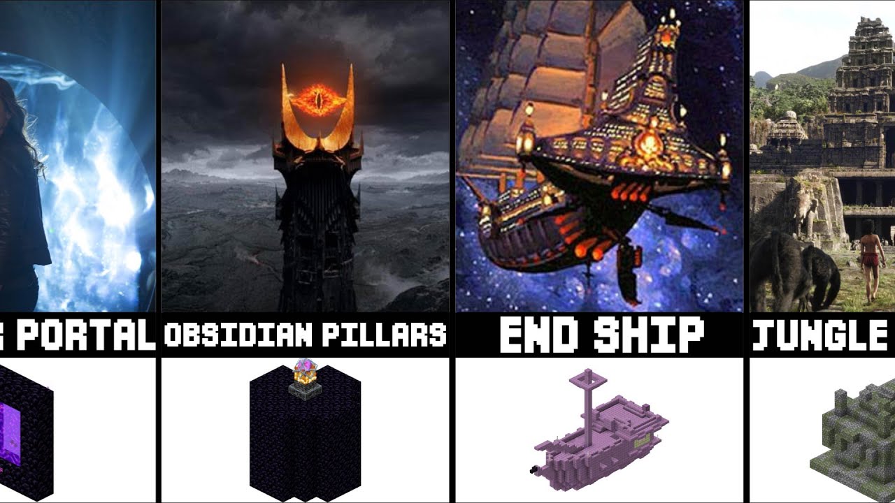 Minecraft Generated Structures In Real Life - YouTube