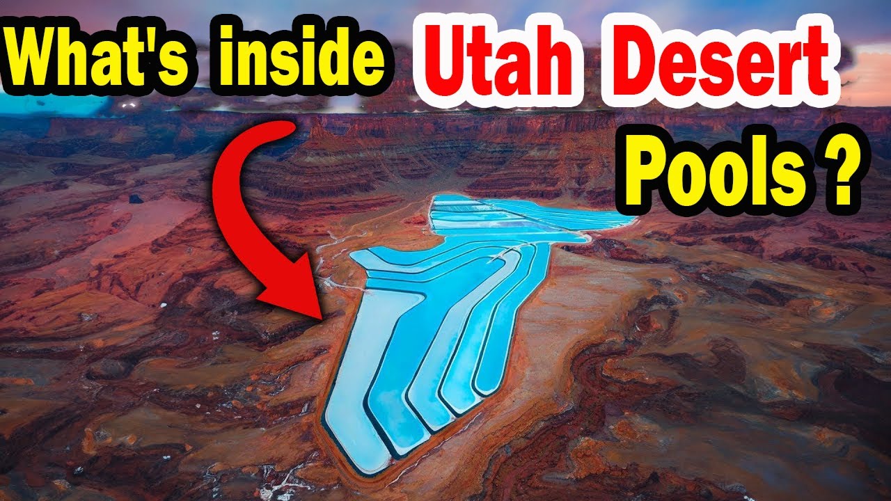 The Secret Behind Giant Blue Potash Ponds Near Moab Utah USA ...