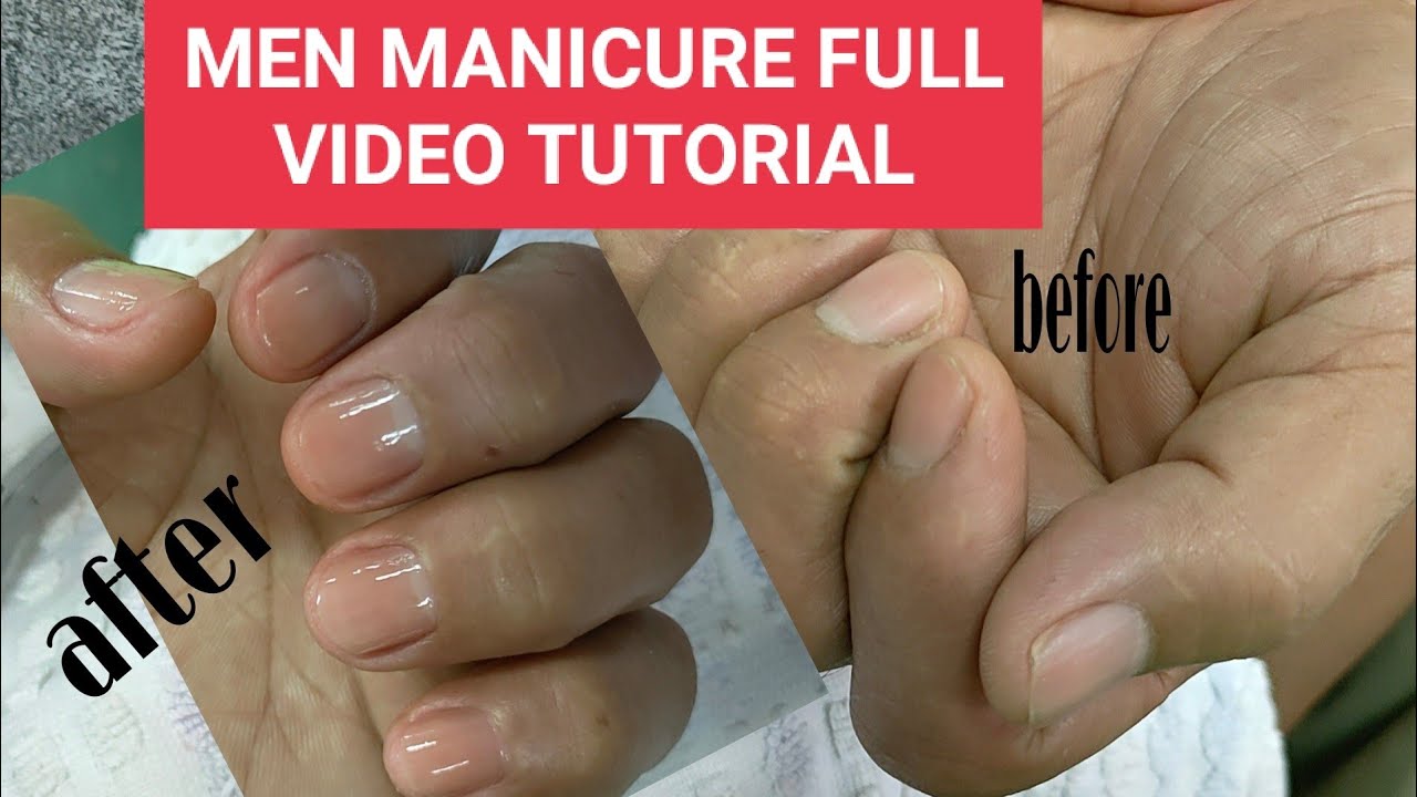 MEN MANICURE / CLEANING with NAIL POLISH // FULL VIDEO TUTORIAL - YouTube