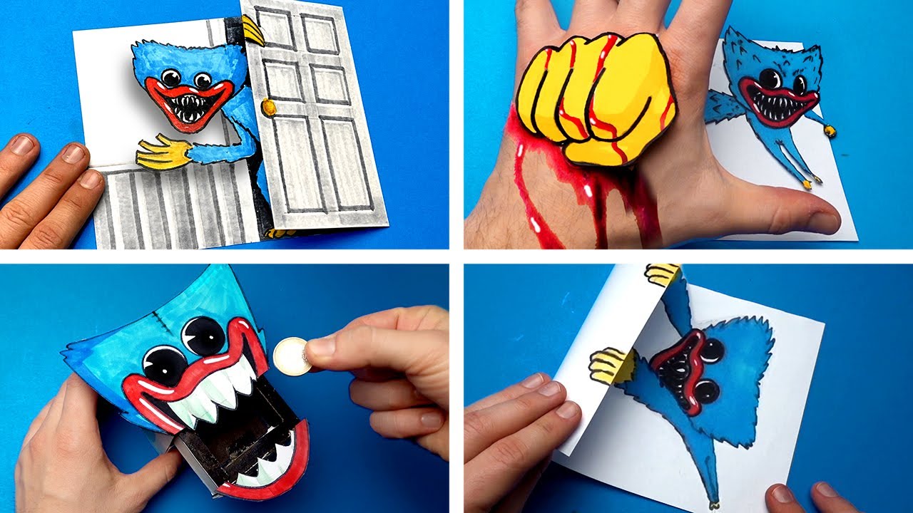 HUGGY WUGGY ARTS & PAPER CRAFTS for FANS - YouTube