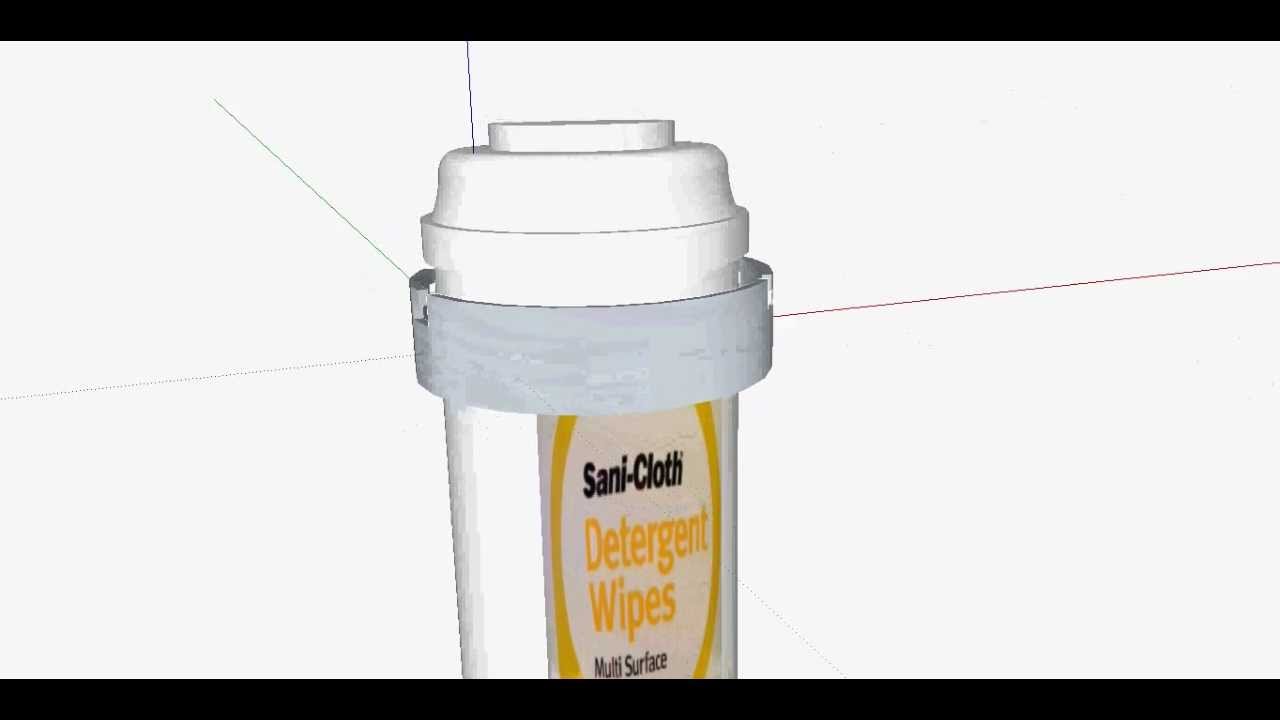PDI 150 wipes canister holder - Designed by Urban Forrest design - YouTube