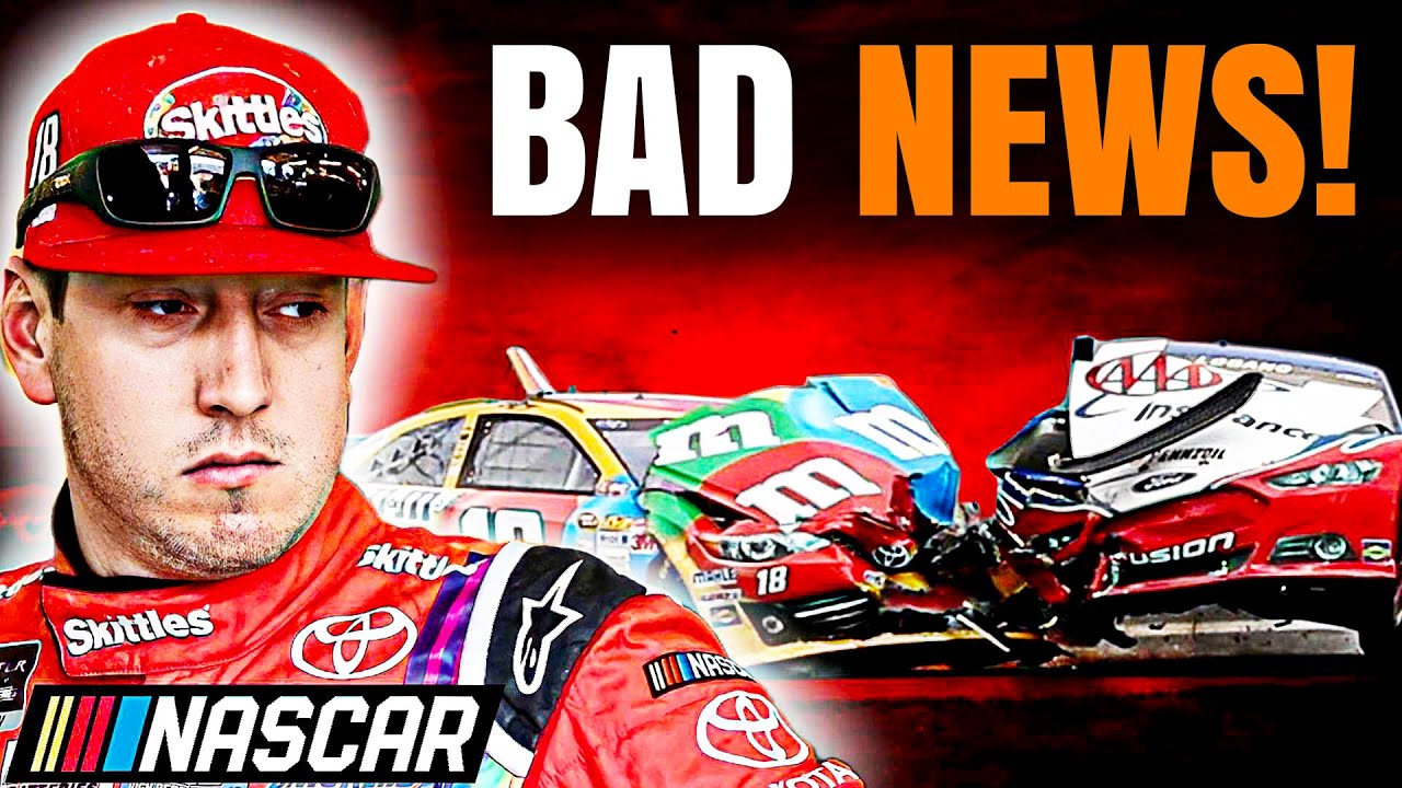 Kyle Busch CRASHES From The Lead In Daytona 500! - YouTube