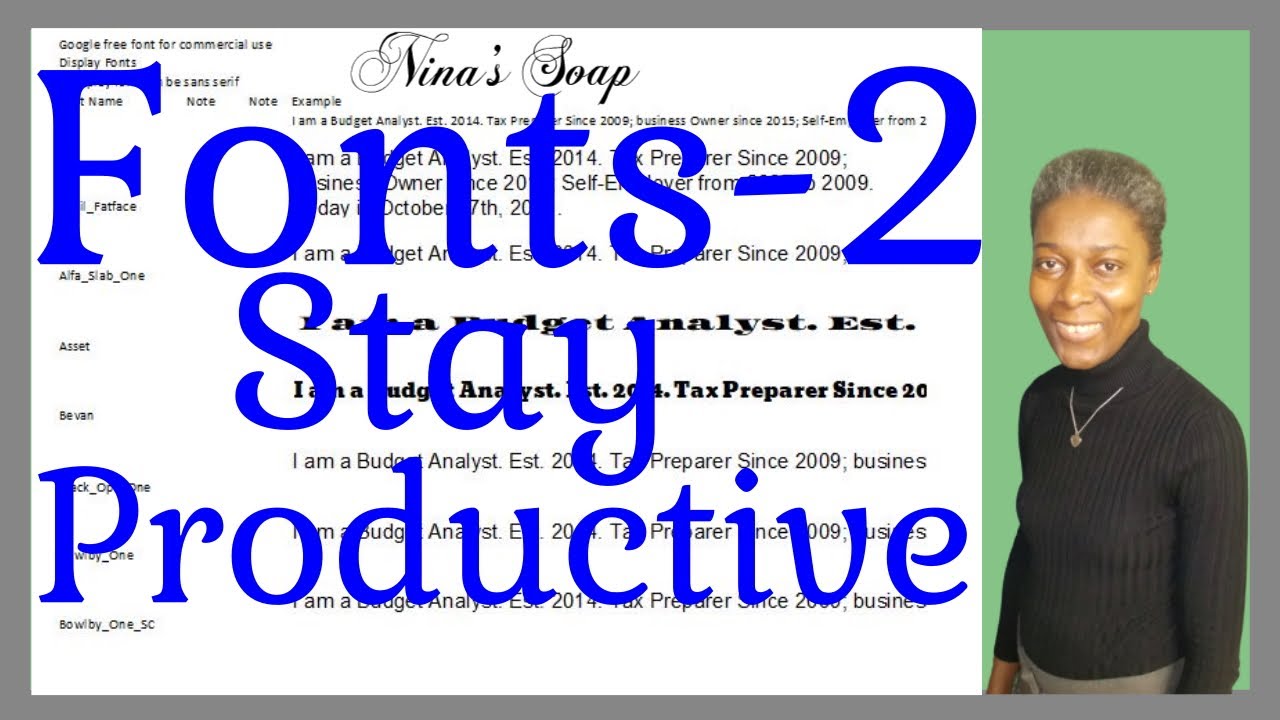 2-How to organize your fonts - YouTube
