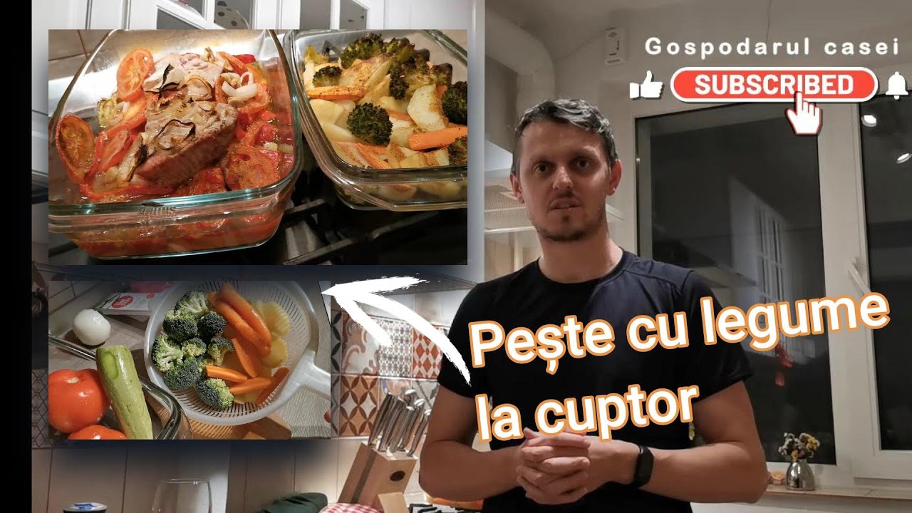 File de ton cu legume la cuptor (peste la cuptor) - YouTube