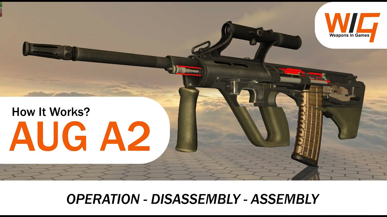 Steyr AUG A2: How It Works? | Operation, Disassembly and Assembly - YouTube