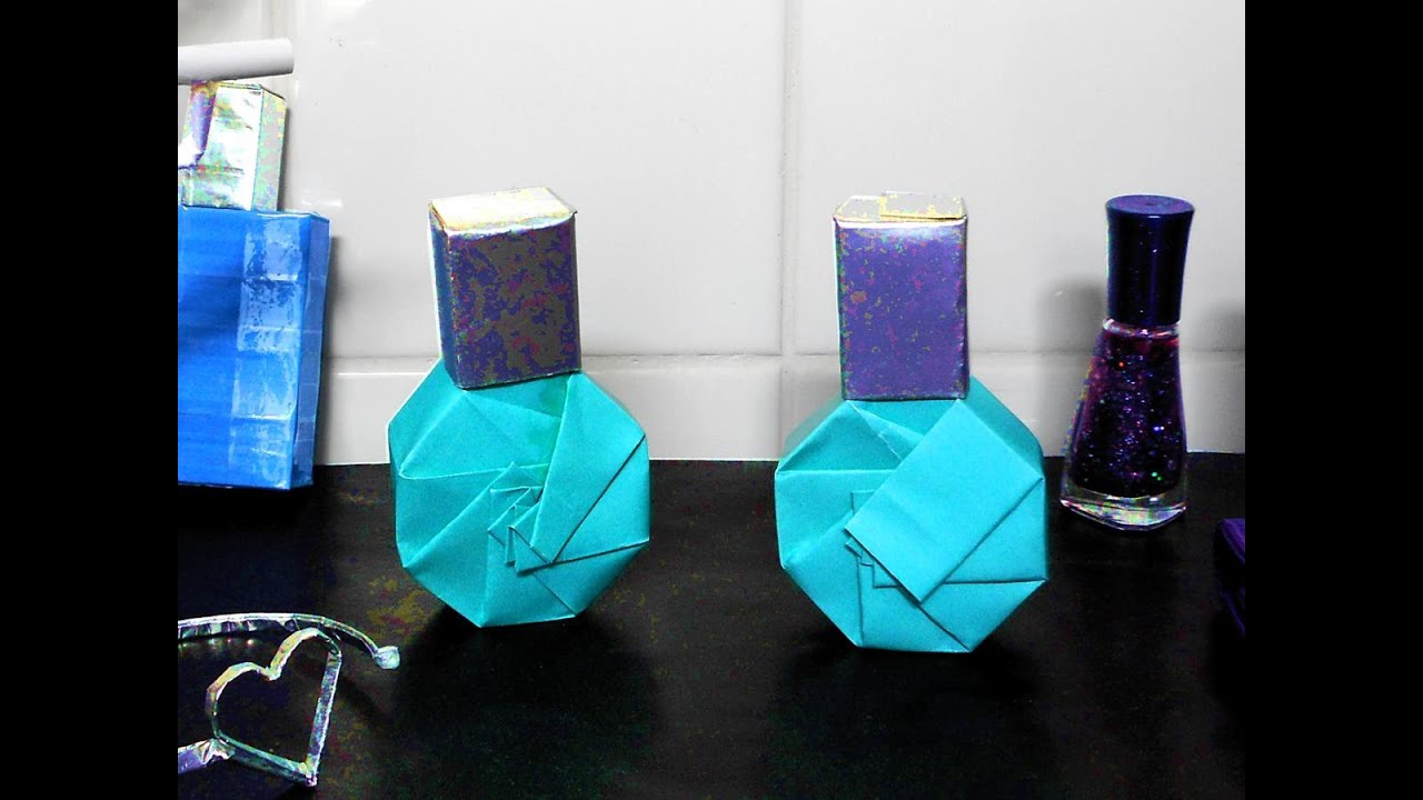 Origami Round Bottle - YouTube