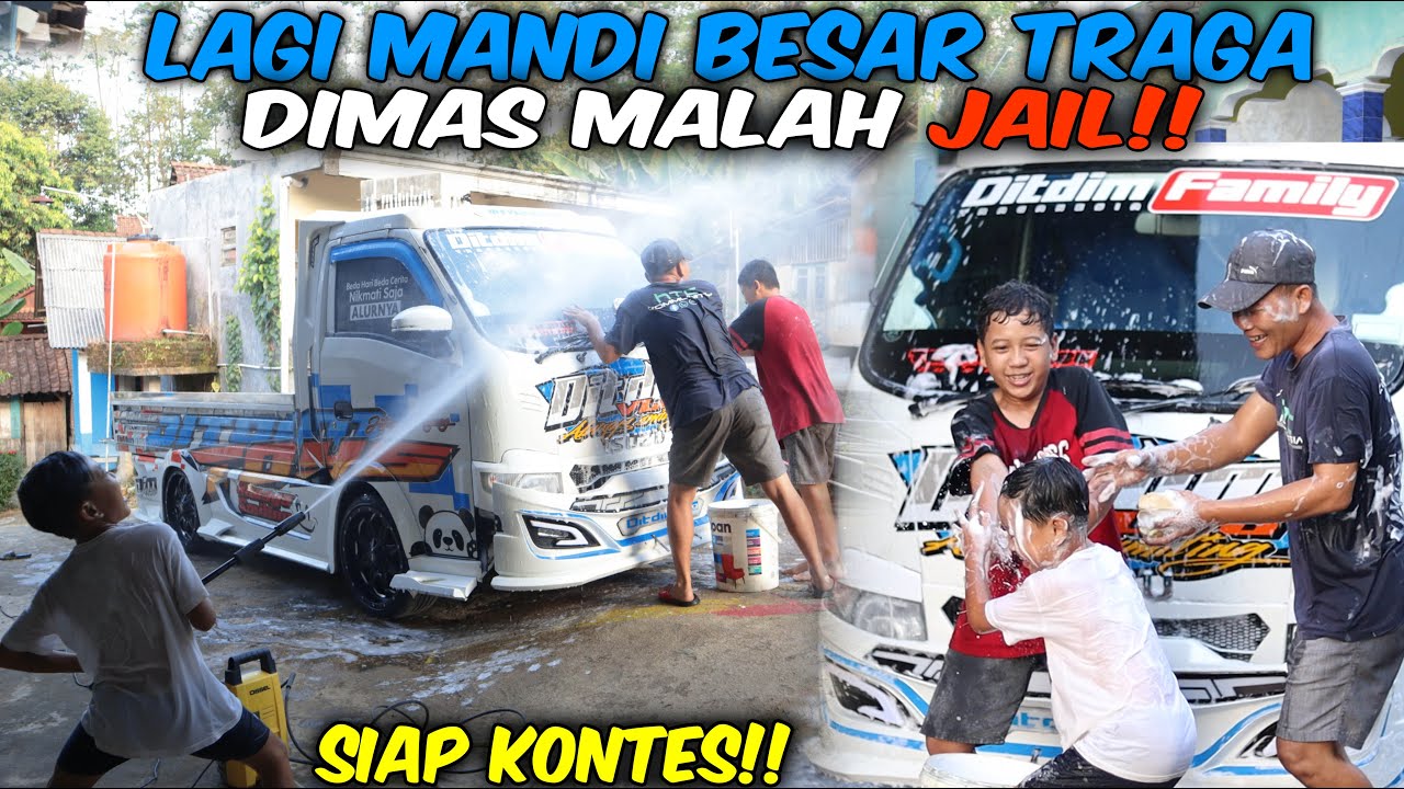 SIAP KONTES!! DITDIM BANTU AYAH MANDI BESAR TRAGA, OTW KONTES PICK UP ...