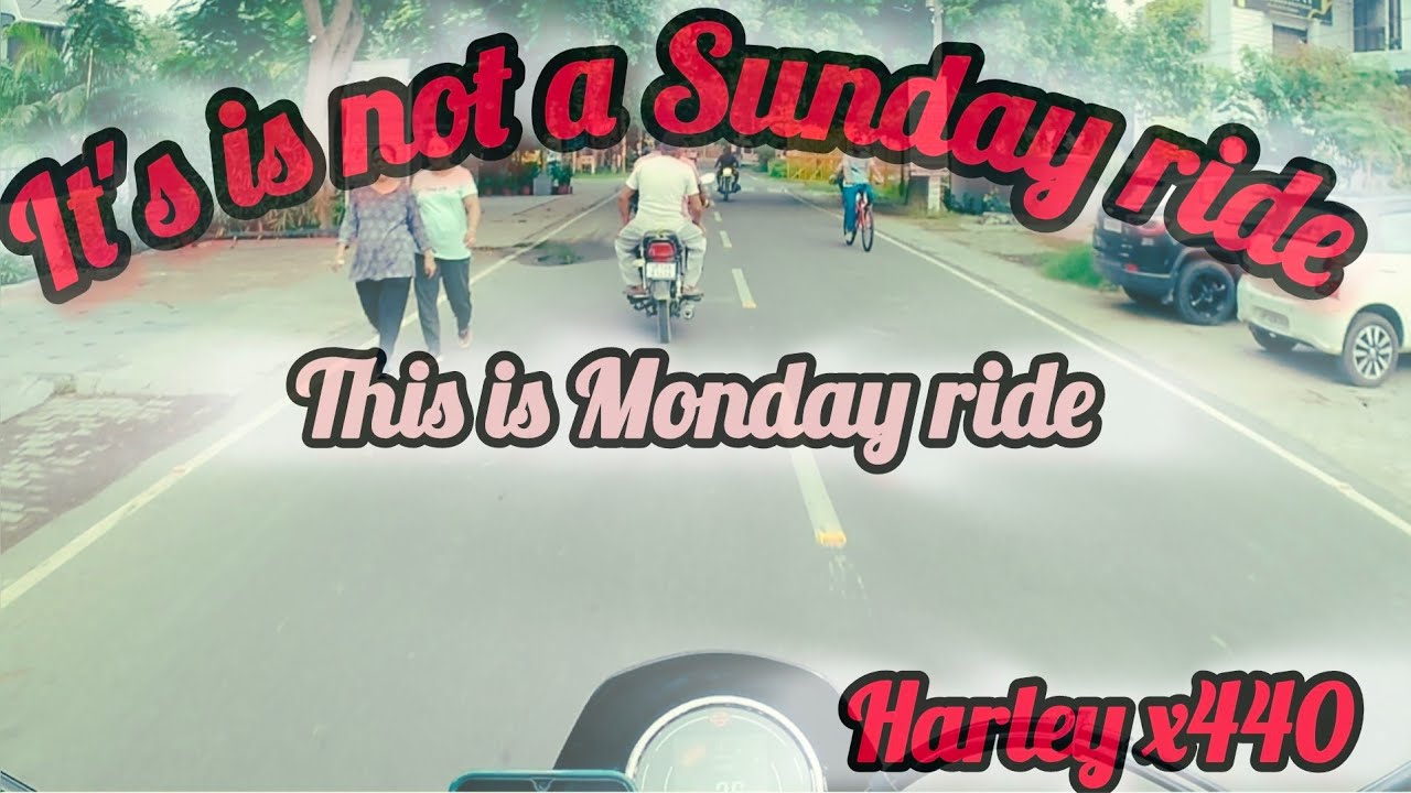 No it's not a Sunday ride it's a Monday ride ! Harley x440 - YouTube