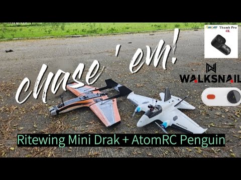 Formation flight: Ritewing mini drak + AtomRC penguin - YouTube