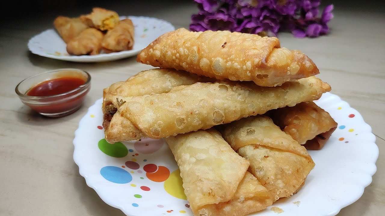 crispy paneer spring roll/ক্রিস্পি স্প্রিং রোল/spring roll recipe ...