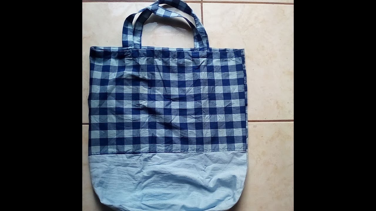 Foldable shopping bag Tutorial - YouTube