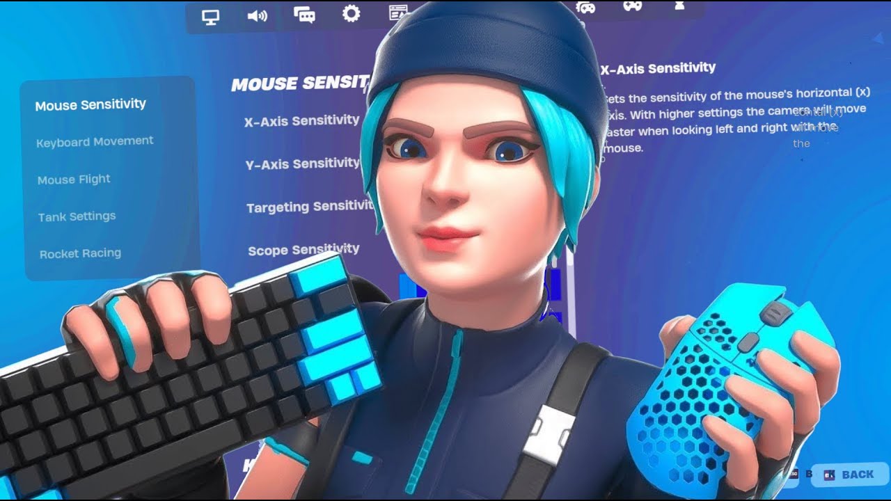 THE BEST Keyboard + Mouse Settings + DPI + Sensitivity (PC FORTNITE ...