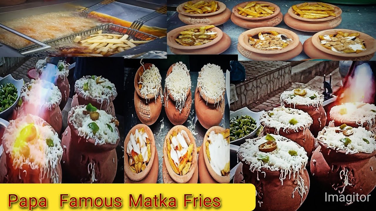 Papa Fries Hussainabad ! Famous Matka Fries ! Hussainabad Food Street ...