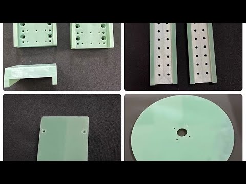 Cutting FR4 plate by CNC machining... - YouTube