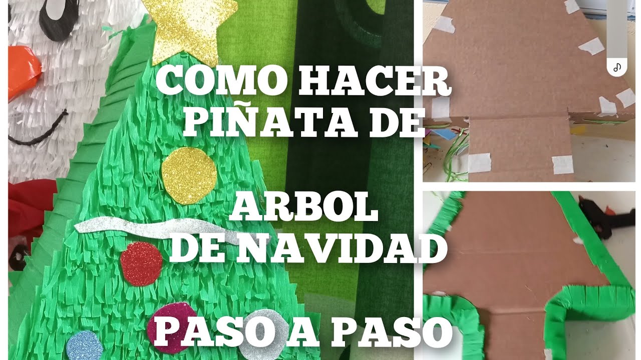 piñata de arbol de navidad paso a paso #facil#tutorial#viral#comohacer# ...