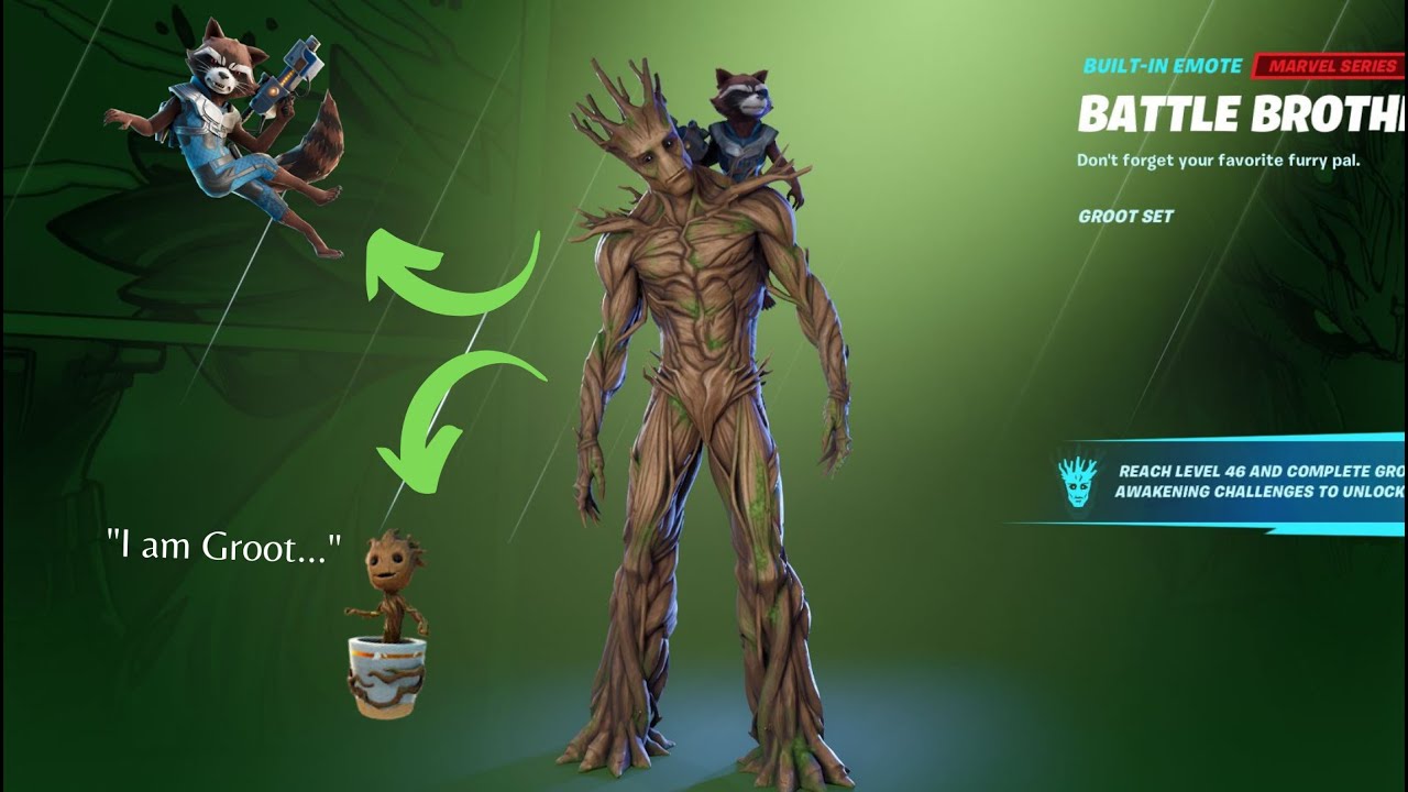 ALL Groot Awakening Challenges Guide in Fortnite || UNLOCK Battle ...