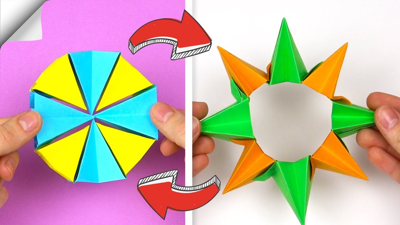 Antistress Transformer for 1 minute | Paper origami toy | Easy paper ...