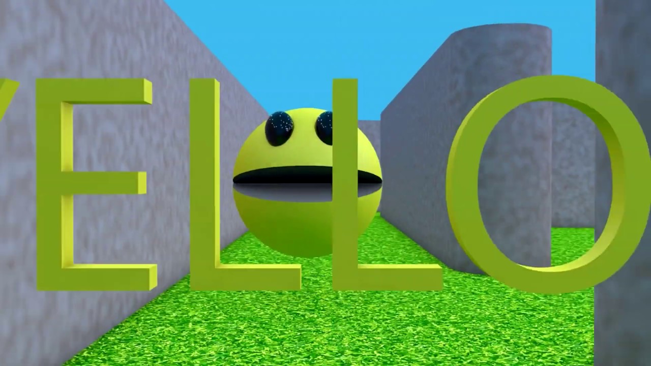 Learn Colors with PACMAN and ball 3D Animation - YouTube
