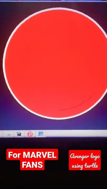 Print Avenger logo using Turtle | Marvel |Python programing |#shorts #marvel #avenger #python ...