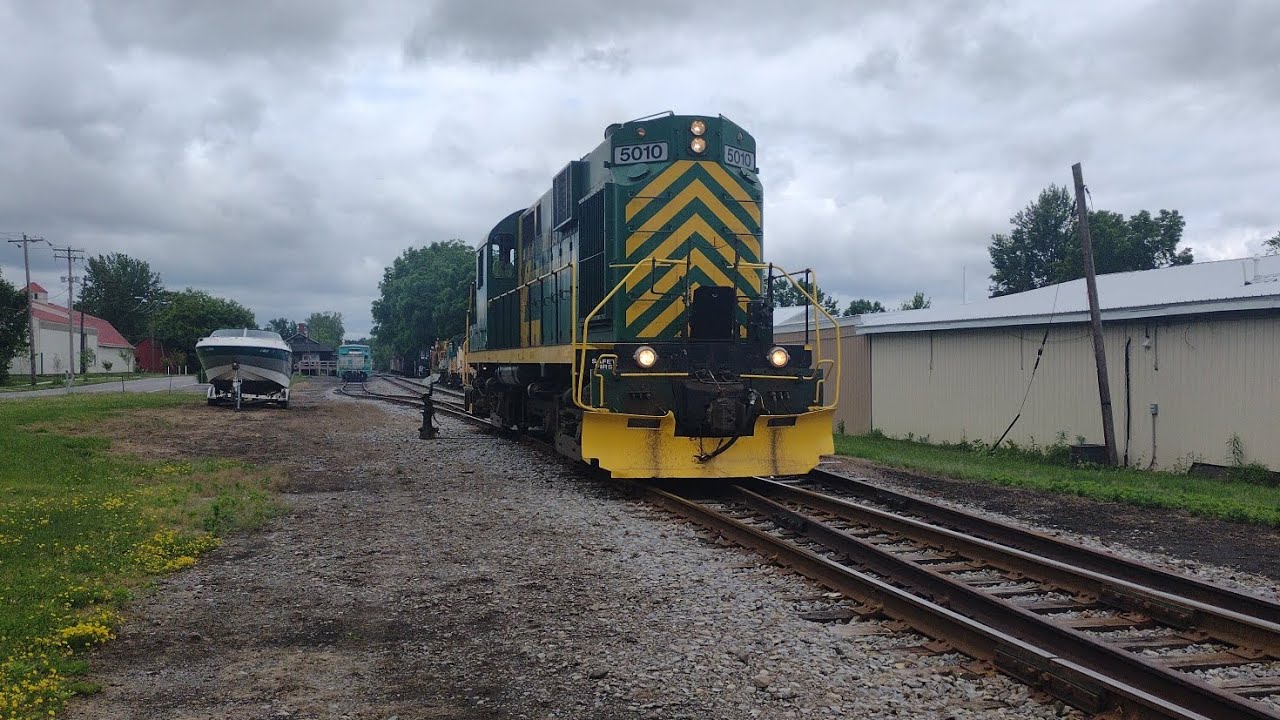 Buffalo Southern railroad 5010 RS 11 heading north back to the shop for ...