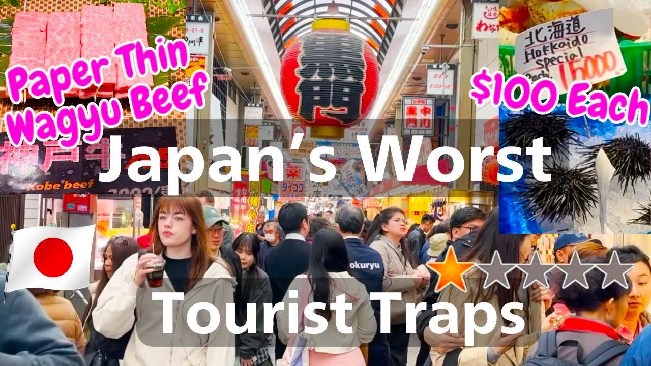 I found Japan's Worst Tourist Traps & Scams In Kuromon Osaka - YouTube