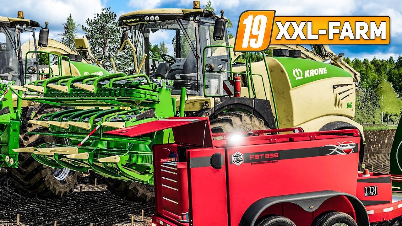 LS19 XXL Farm #77: Erstes SILO VOLL und Service-Car für Häcksler ...