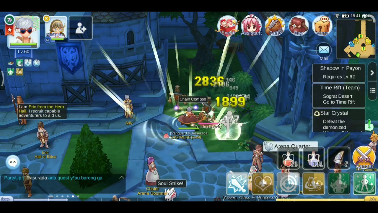 Monk Build Tri Attack Combo (Ragnarok Mobile Eternal Love) - YouTube