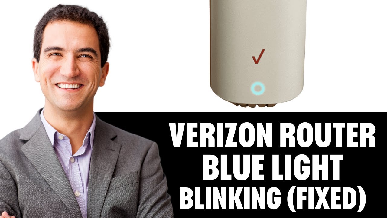 How To Fix Verizon Router Blue Light Blinking - YouTube