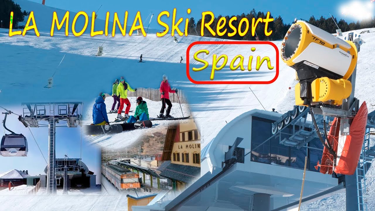 LA MOLINA Ski Resort. The oldest in Spain, Girona Cataluña - YouTube