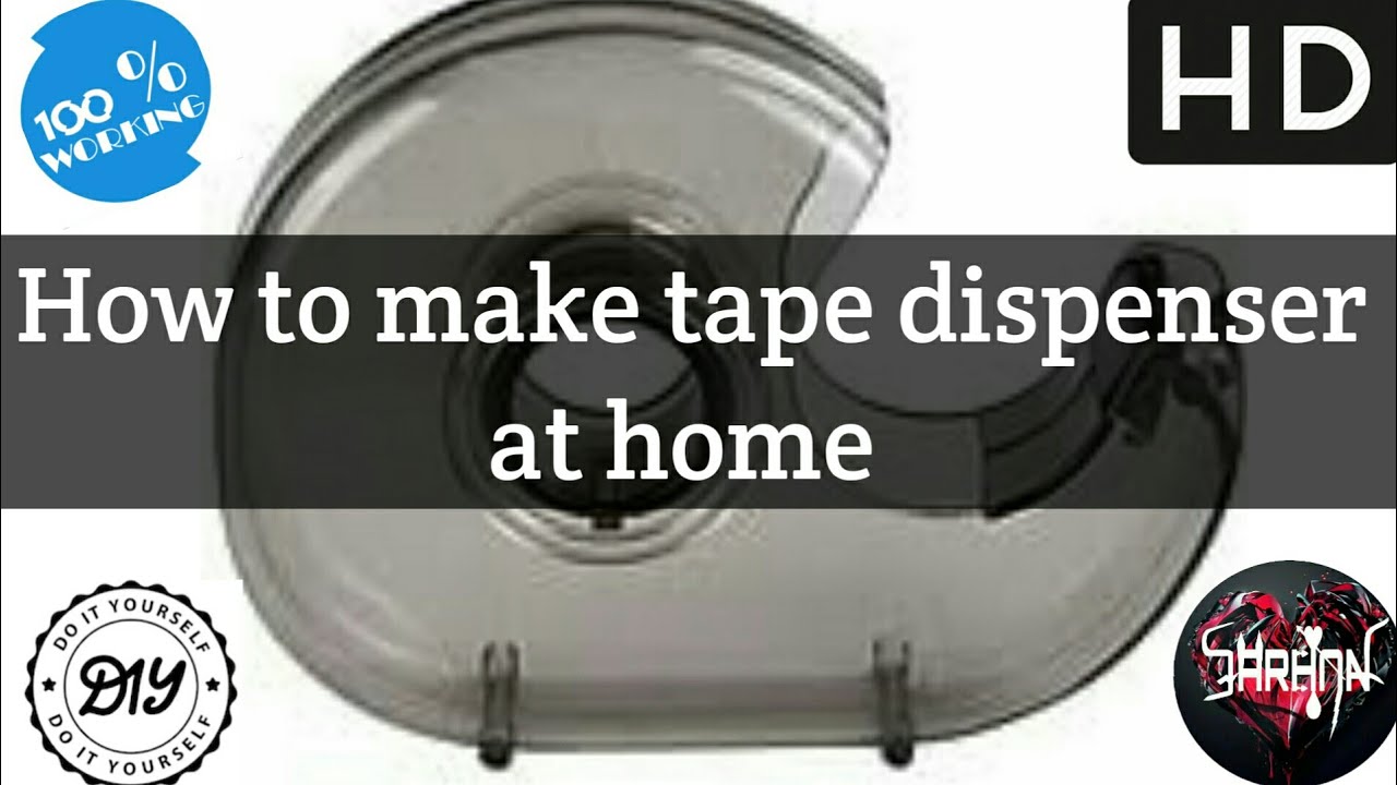 How to make tape dispenser at home |Simple tape cutter with cardboard ...