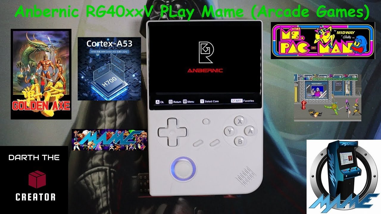 Anbernic RG 40xx V playing Mame Arcade Games #anbernic #retrogaming # ...