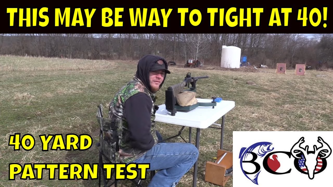 patterning the stevens 301 turkey with the patternmaster code black ...