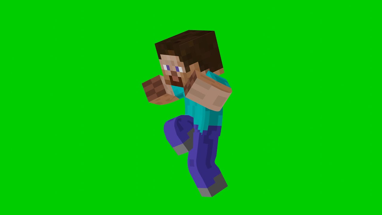 Minecraft Steve Dancing Green Screen | Minecraft Dancing Animation ...