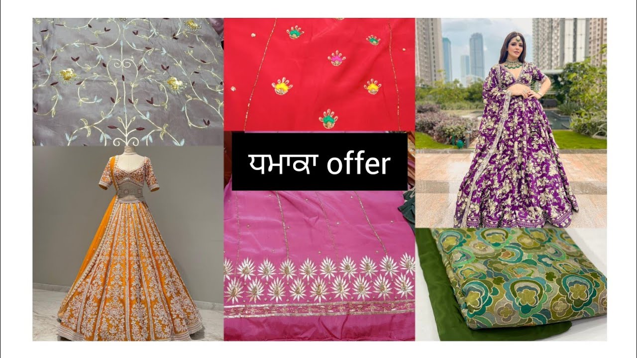 Pure crape De hand work suits di sale / पार्टी वियर Suit सेल, sale ...