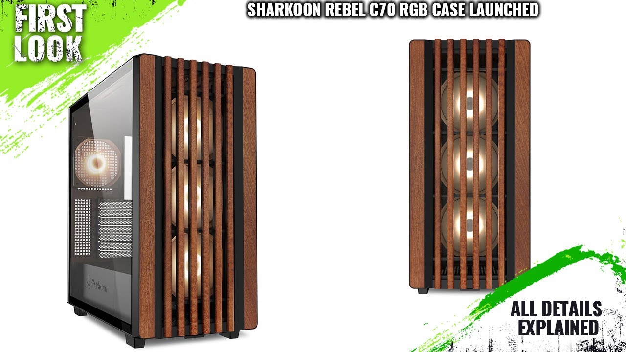 Sharkoon Rebel C70 RGB Case Launched With Norwegian Wood Aesthetic ...