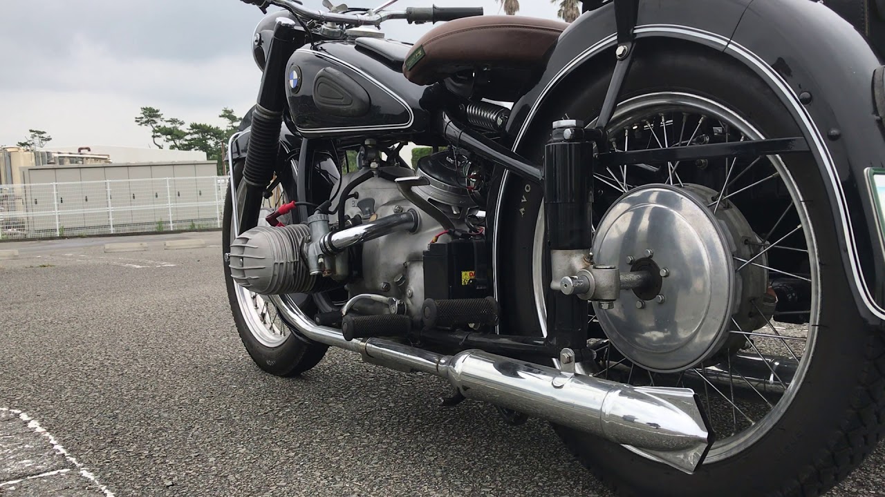 1955年式 BMW R67/3 排気音 - YouTube