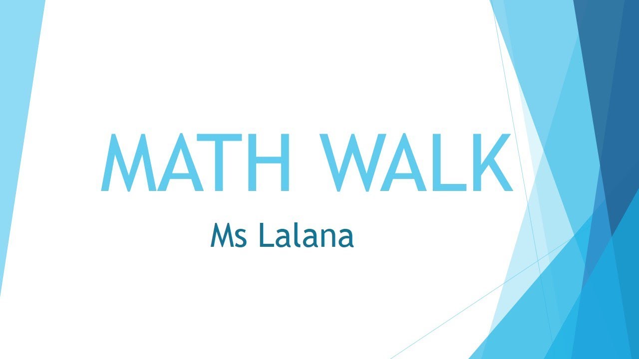 Math Walk Song - YouTube