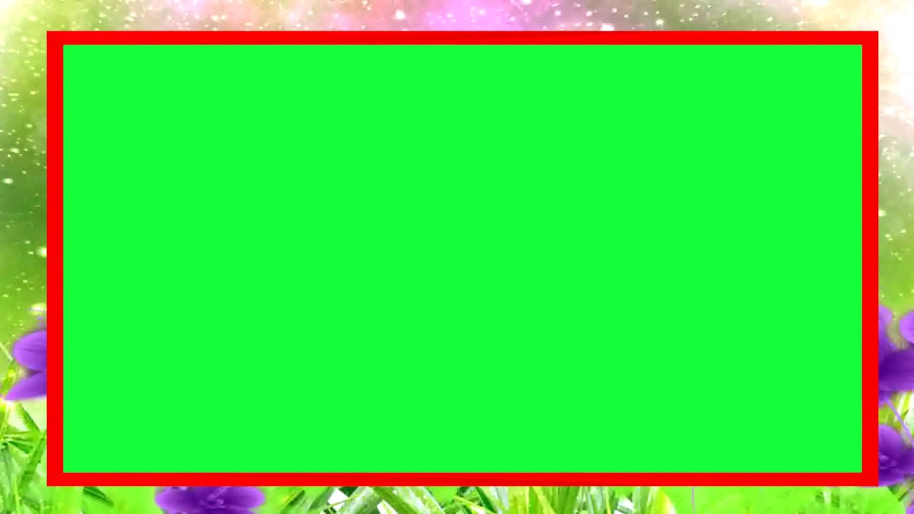 Beautiful Purple Flowers Green Screen Frame Effects - YouTube