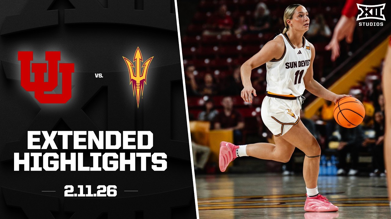 Utah vs. Arizona State Extended Highlights | 2025-26 Big 12 Women's ...