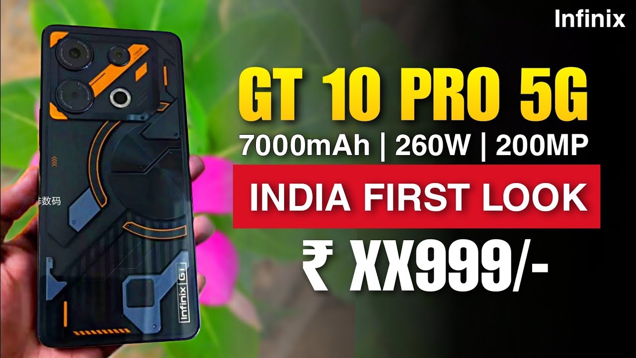 Infinix GT 10 Pro 5G is Here 🔥 7000mAh | 200MP | 26GB+256GB | 260W Fast ...