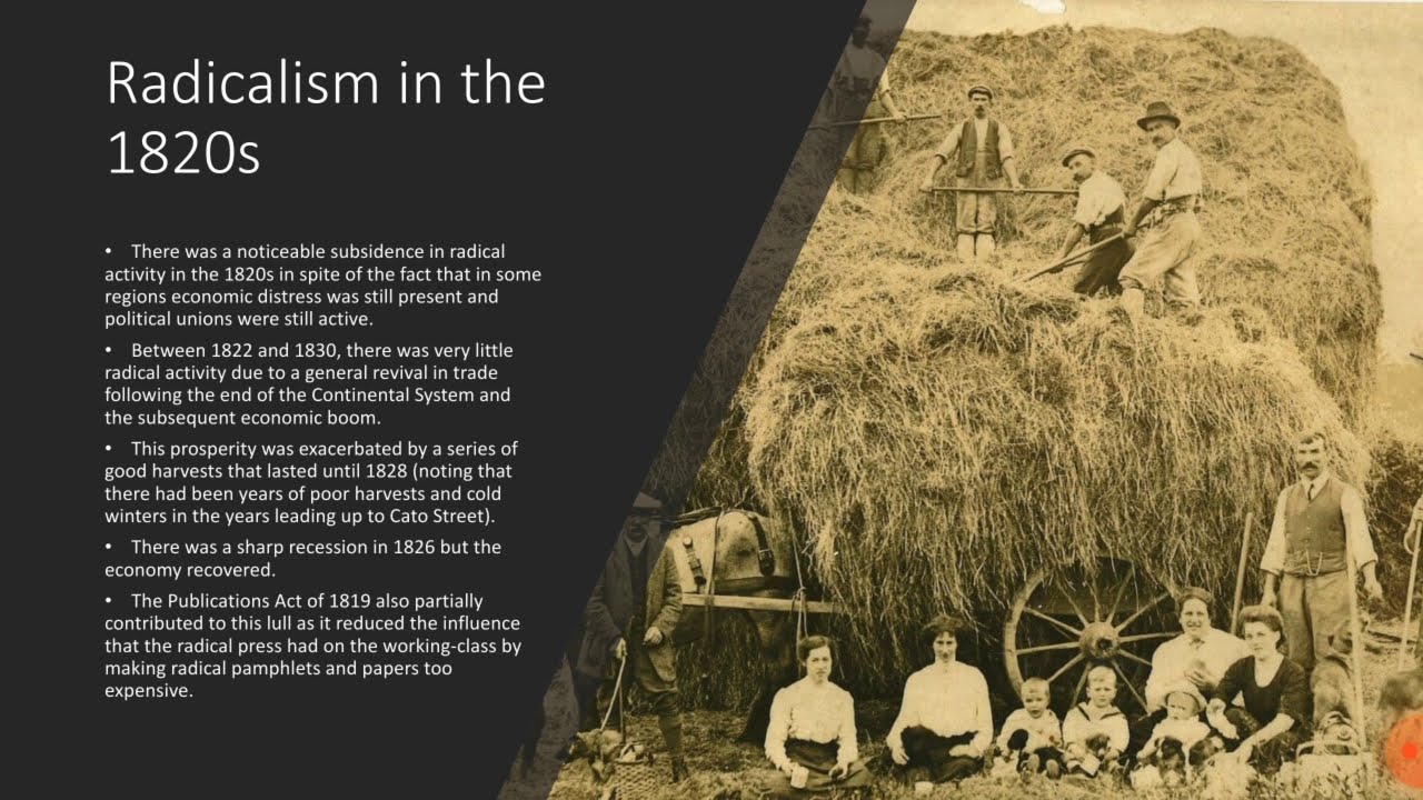 A level history Radical activity in the 1820s, Richard Carlile, Trade ...