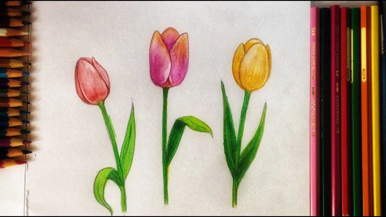 how to draw flower for gift || flower of love || រៀនគូរផ្កា - YouTube