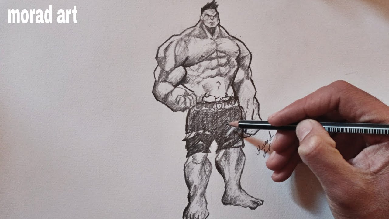 How to Draw Hulk Step by Step for Beginners - YouTube