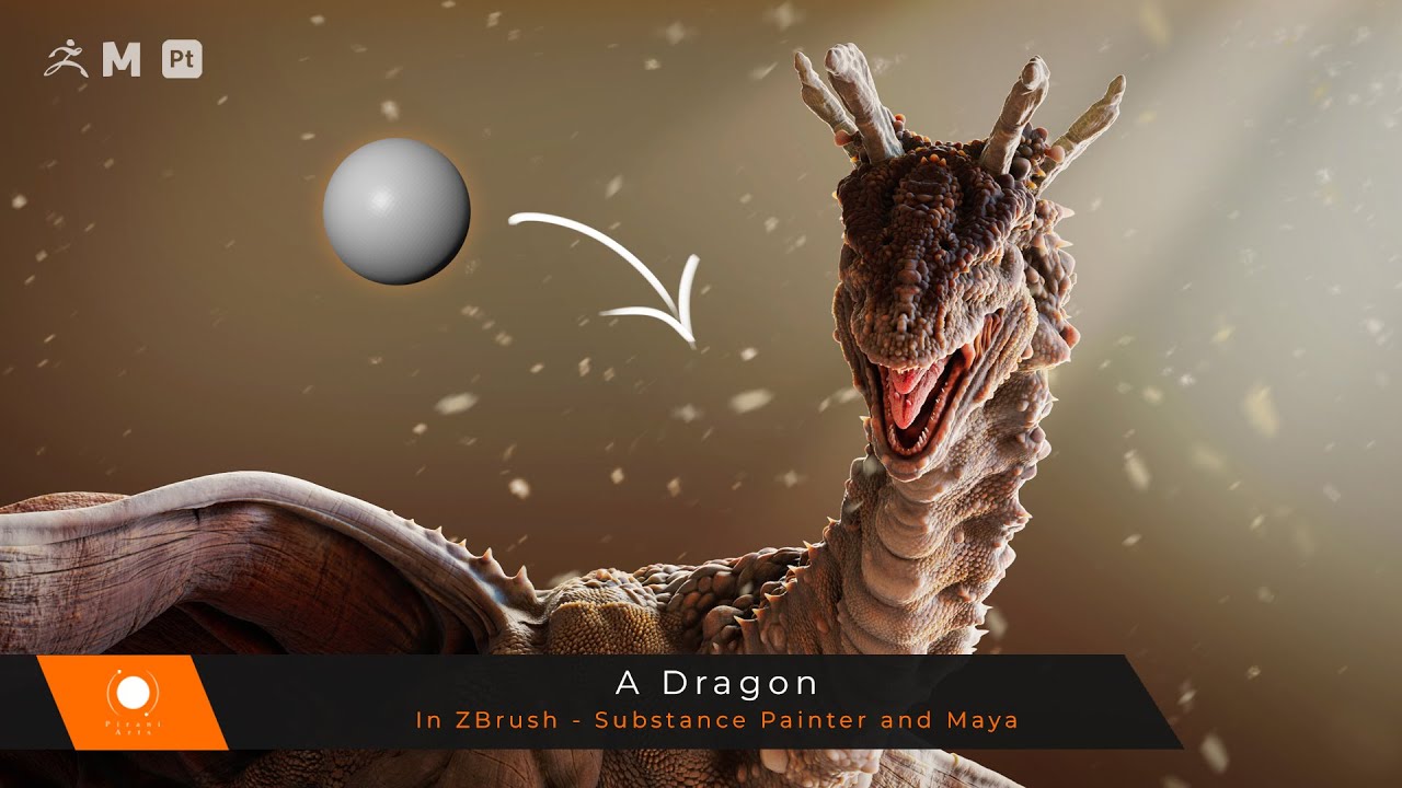 How to create a realistic dragon in zbrush - substance painter and maya ...