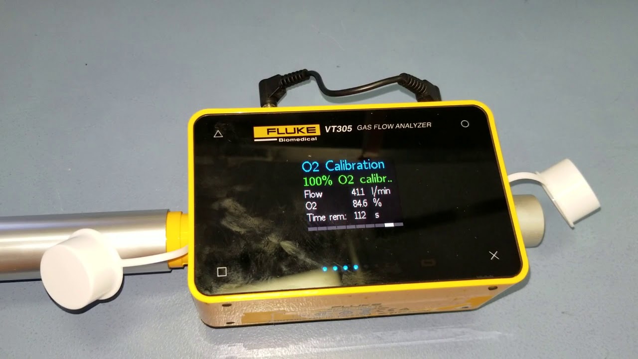 Medical Gas Flow Calibration with a Fluke Biomedical VT305 - YouTube