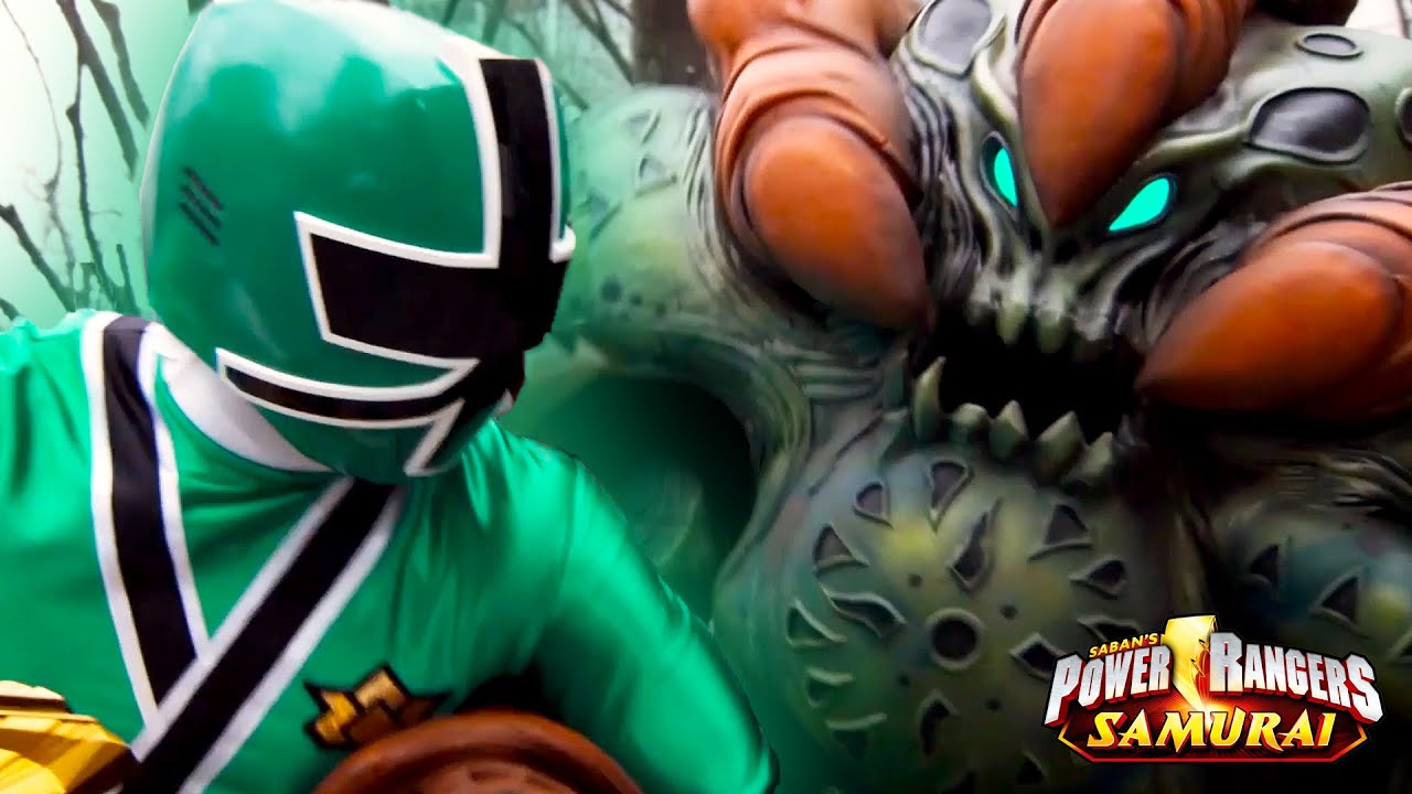 Green Ranger Vs Rofer 🟢⚡| Power Rangers Samurai | Power Rangers Kids ...