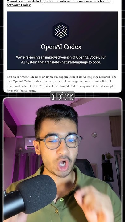 Codex - Open Source Coding Agent by OpenAI - YouTube