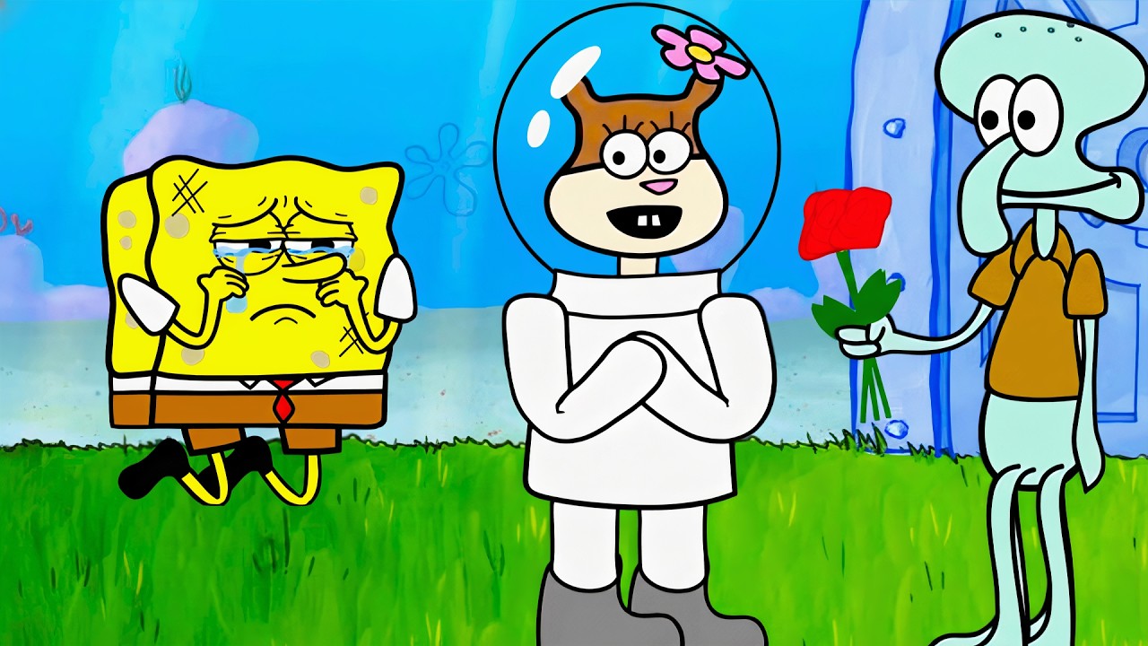 Spongebob Love Story Sad Music Animation (TheFatRat - The Calling ...